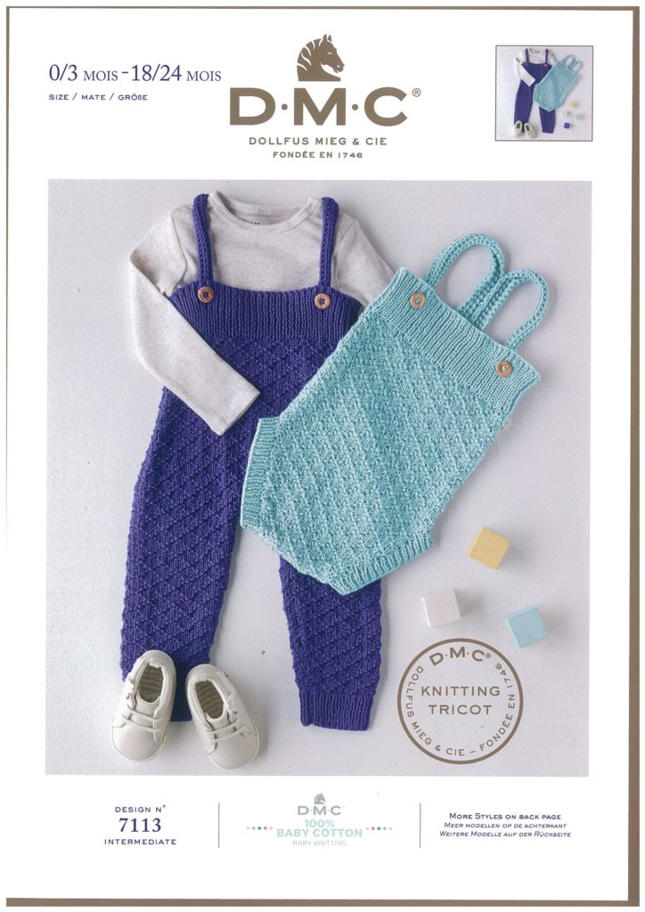 DMC Baby Dungaree Rompers and All in One Leaflet 7113 - BERNINA Northland