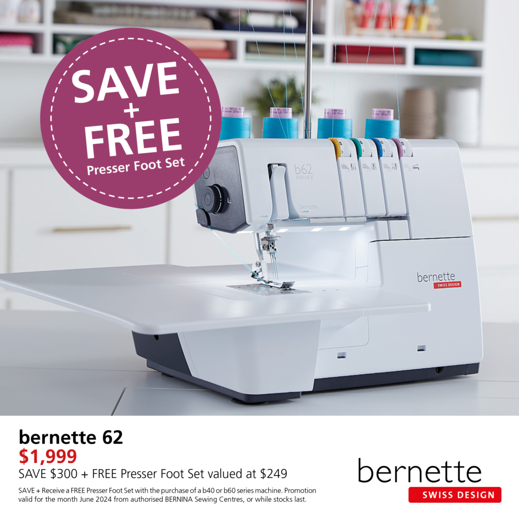 bernette 62 AIRLOCK - coverstitch machine - BERNINA Northland